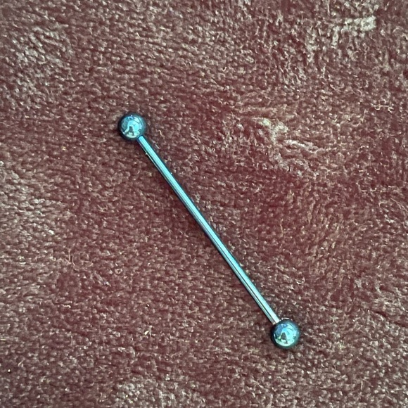 Spencer's | Jewelry | Dark Blue Industrial Ear Bar | Poshmark